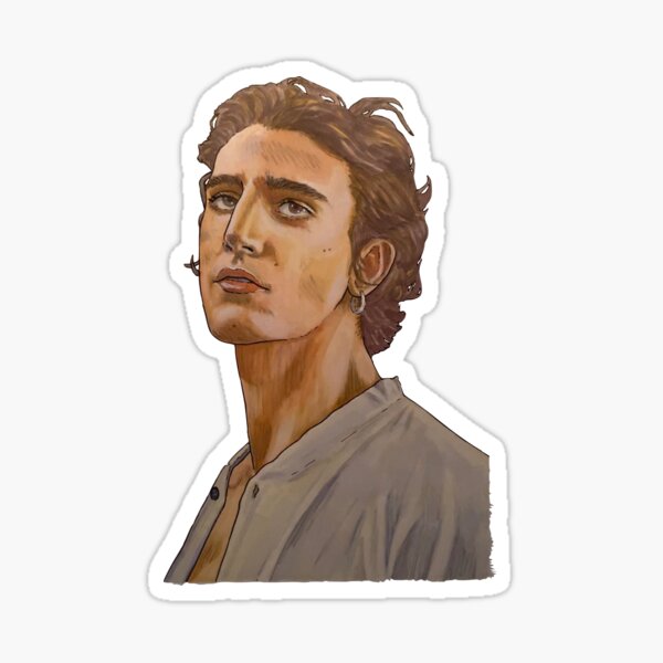 "tamino amir watercolor portrait" Sticker for Sale by gryphbee | Redbubble