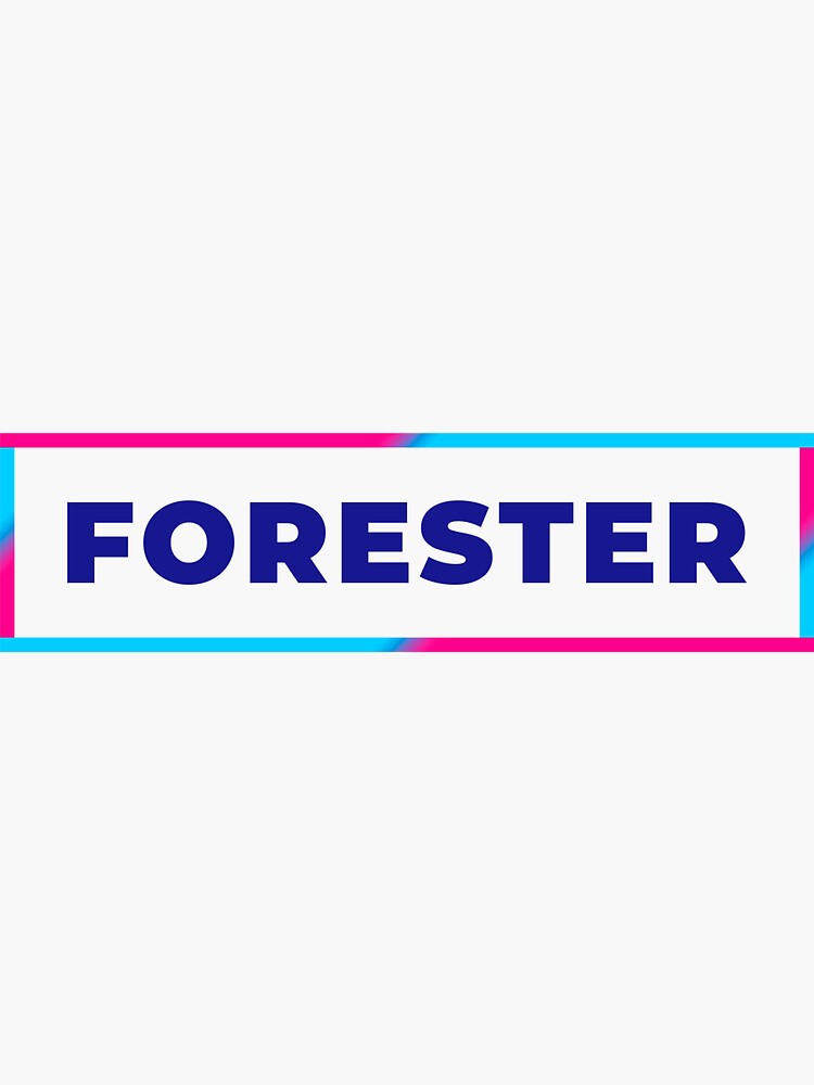 "Forester retro colorful frame" Sticker for Sale by SVPOD | Redbubble