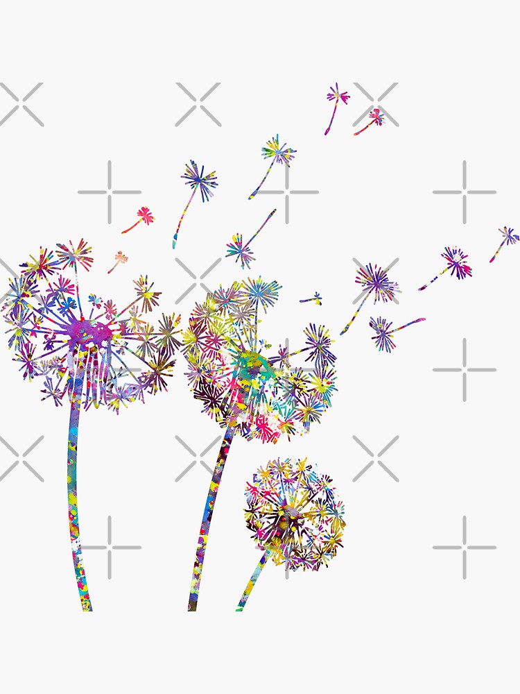 "Dandelion " Sticker for Sale by Rosaliartbook | Redbubble