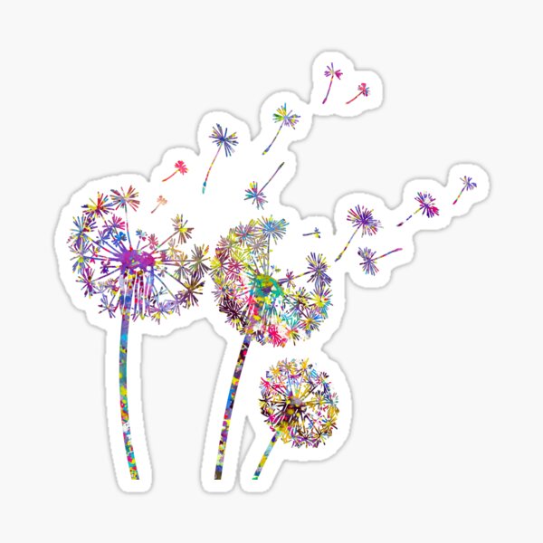 "Dandelion " Sticker for Sale by Rosaliartbook | Redbubble