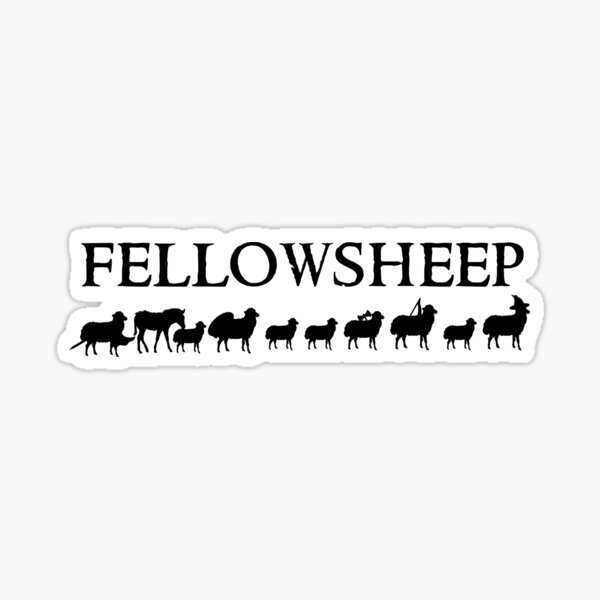 "Fellowsheep - Fantasy Funny" Sticker for Sale by flevin | Redbubble