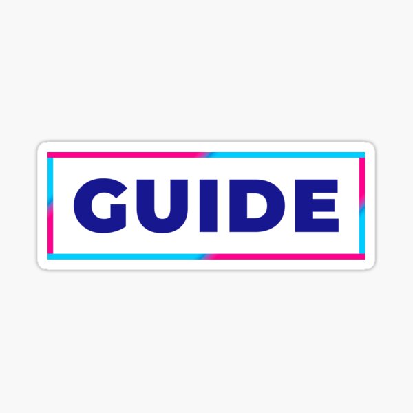 "Guide retro colorful frame" Sticker for Sale by SVPOD | Redbubble