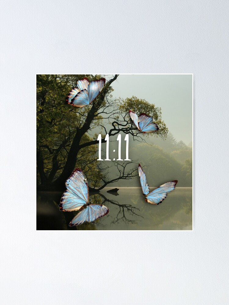 "11:11 Butterflies in The Marsh" Poster for Sale by ThatZenLife | Redbubble