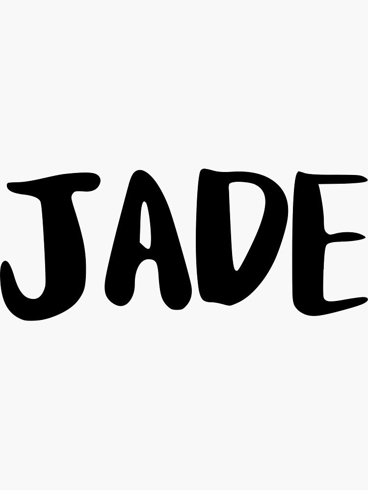 "JADE" Sticker for Sale by FTML | Redbubble