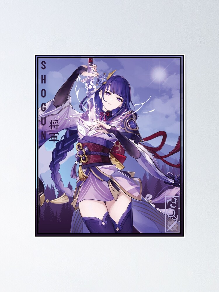 "Raiden Shogun | Genshin Impact" Poster for Sale by B-love | Redbubble