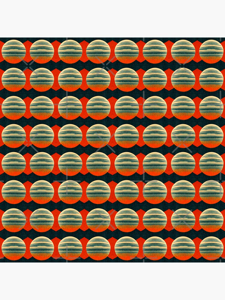 "Exoplanet Block Print" Sticker for Sale by JennyMcE | Redbubble