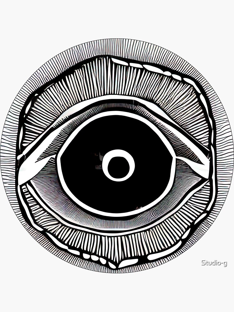 "Watching Eye" Sticker for Sale by Studio-g | Redbubble
