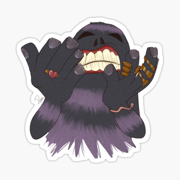 "Monster in Despair" Sticker for Sale by Raxec | Redbubble