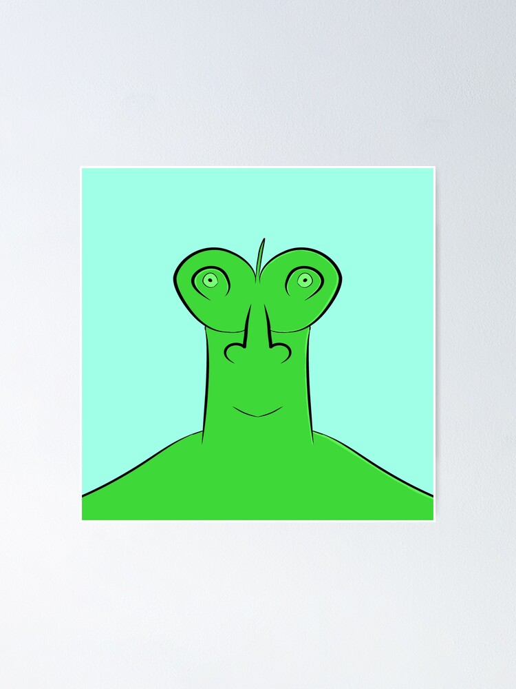 "Green man monster" Poster for Sale by Crownshpo | Redbubble