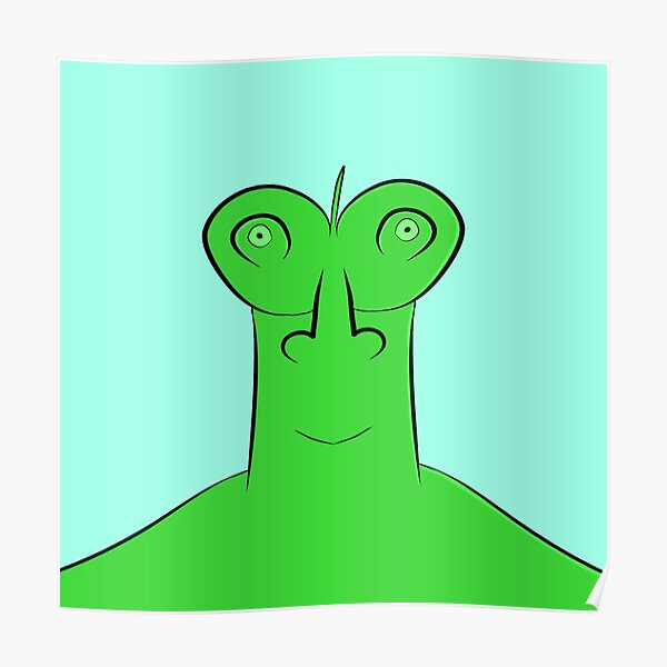 "Green man monster" Poster for Sale by Crownshpo | Redbubble