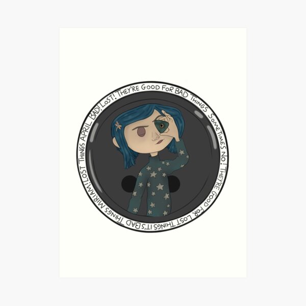 "Coraline jones seeing stone fan art with text" Art Print for Sale by ...