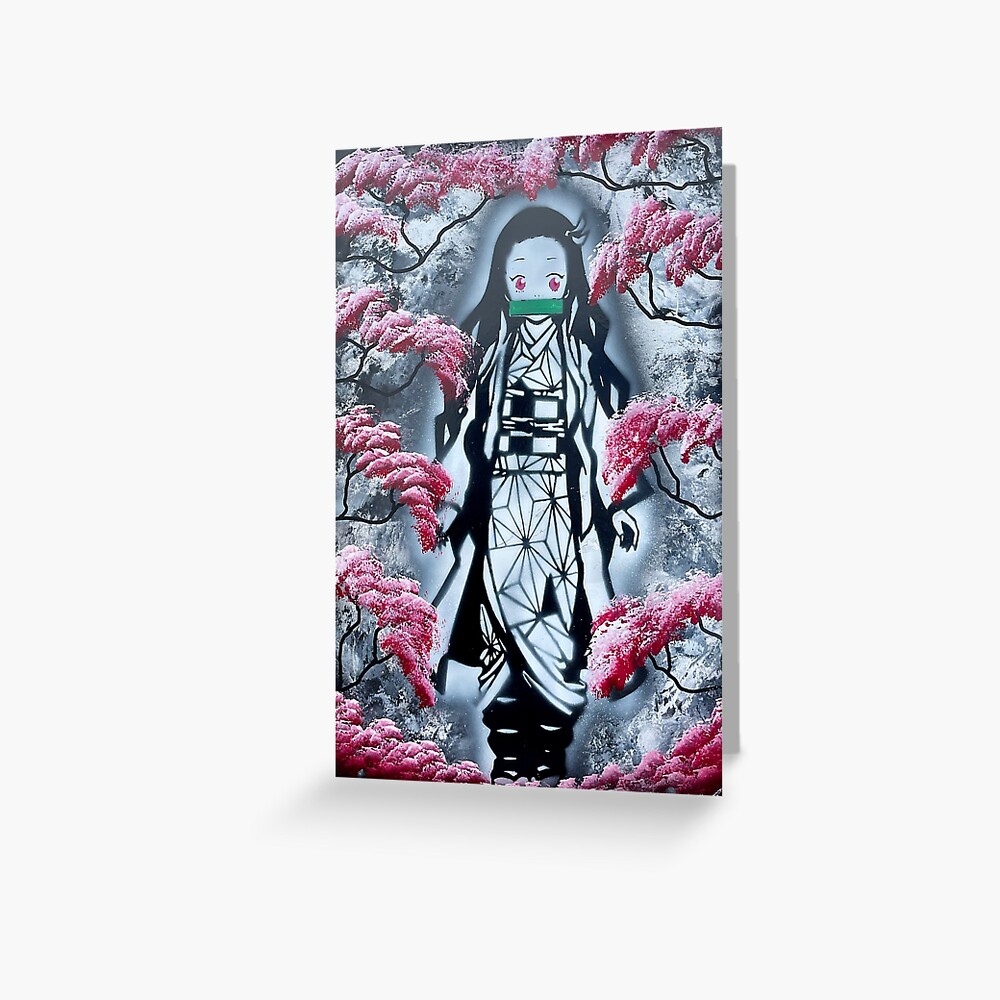 "Nezuko Demon Slayer inspired fan art" Greeting Card for Sale by ...
