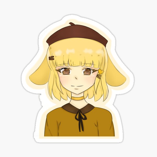 "Anime dog girl " Sticker for Sale by nancysartx | Redbubble