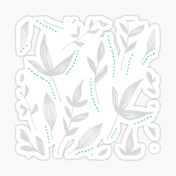 "LEAF PATTERN" Sticker for Sale by QuinceStore | Redbubble