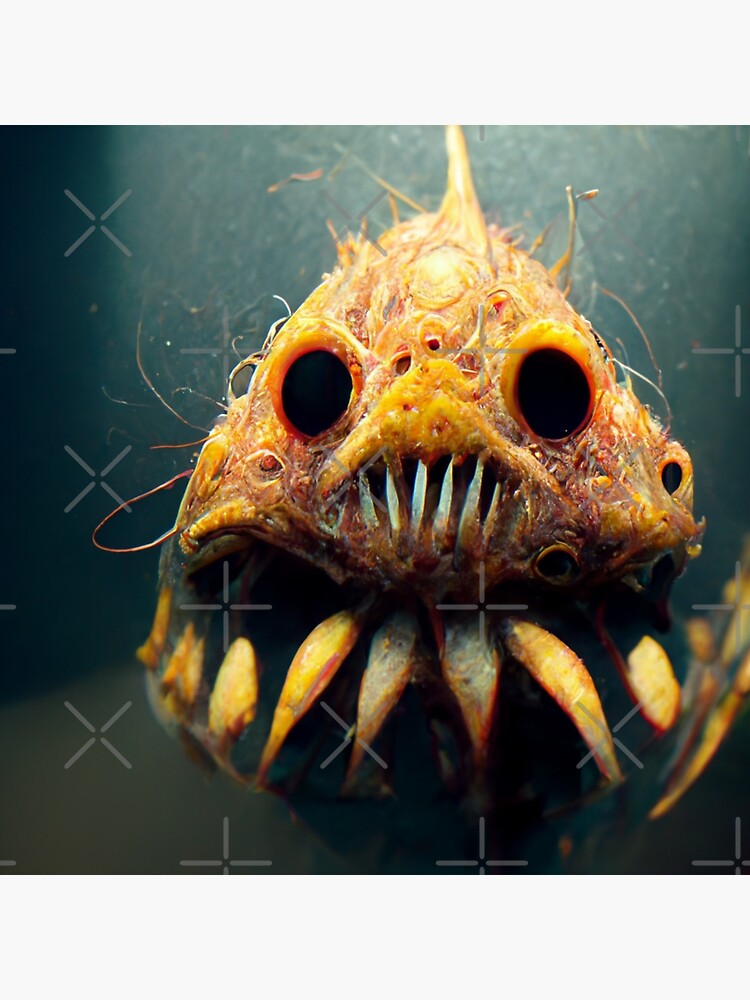 "Evil Freak Fish" Poster for Sale by Rochho | Redbubble