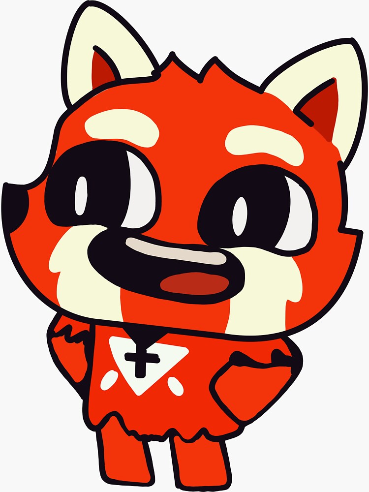 "Cult of the Lamb Red Panda Follower" Sticker for Sale by KoalaTee ...