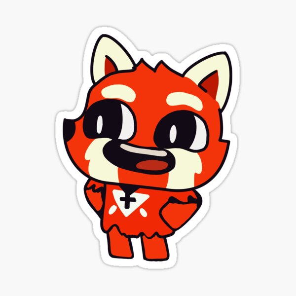 "Cult of the Lamb Red Panda Follower" Sticker for Sale by KoalaTee ...