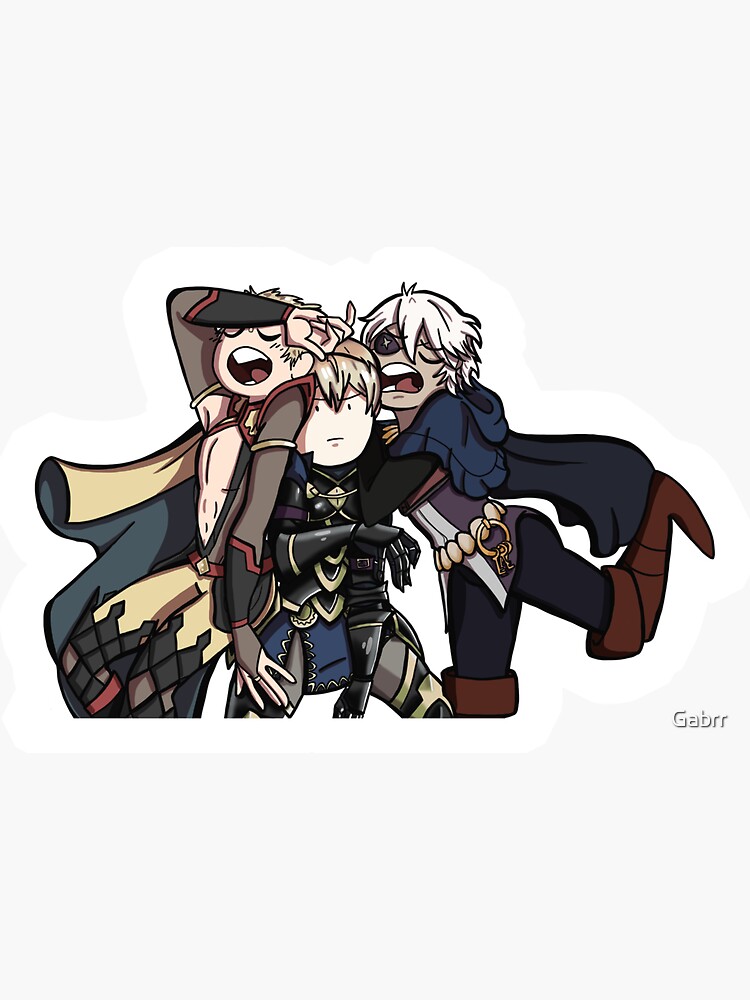"Leo & his Retainers - FE Fates" Sticker for Sale by Gabrr | Redbubble
