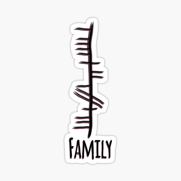" Ogham family " Sticker for Sale by brownpulp123 | Redbubble