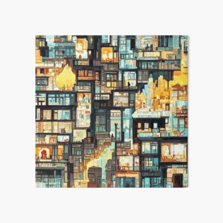 "lost pixelated city scape." Art Board Print for Sale by Misterplankton ...
