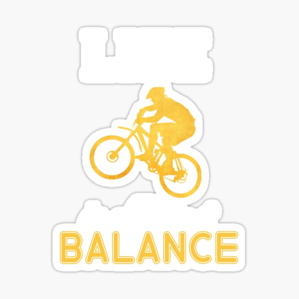 "life is all about balance" Sticker for Sale by Genius-store | Redbubble