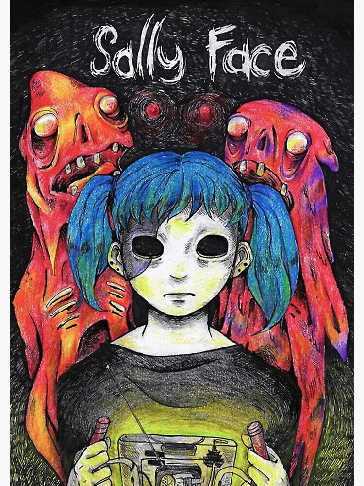 "Sally Face Poster" Sticker for Sale by howardavitia | Redbubble