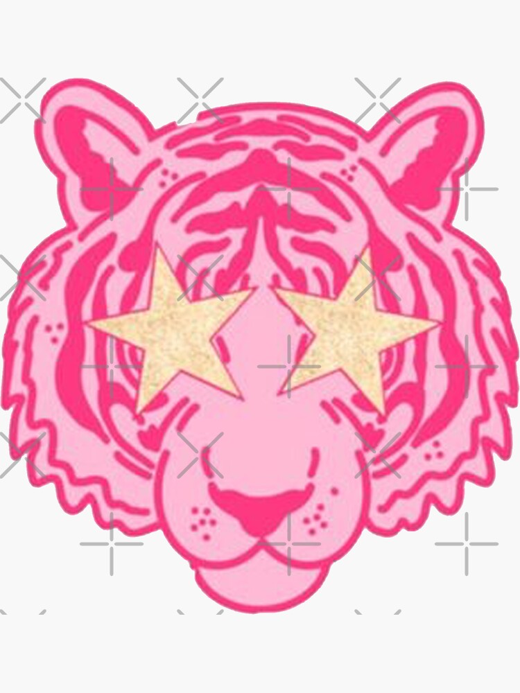 "Vibey Bold Tiger" Sticker for Sale by sydneyw31 | Redbubble