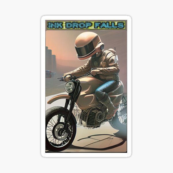 "Mini Rider " Sticker for Sale by InkDropFalls | Redbubble