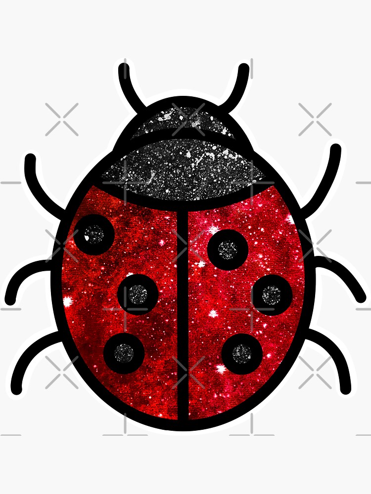 "Cosmic Ladybug " Sticker for Sale by SilverFantasy | Redbubble