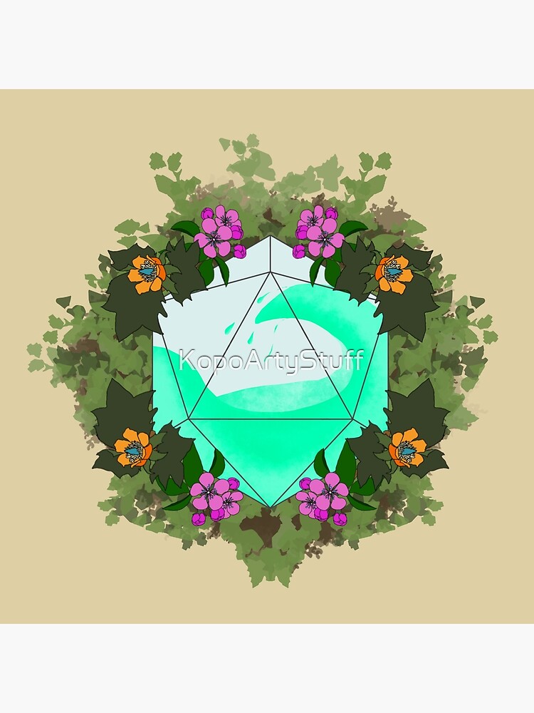 "D20 Cyan Potion Sticker" Poster for Sale by KopoArtyStuff | Redbubble