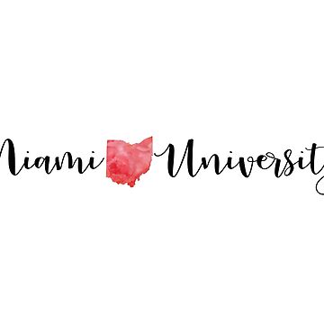 "Miami University OH" Sticker for Sale by kelseyhaver | Redbubble