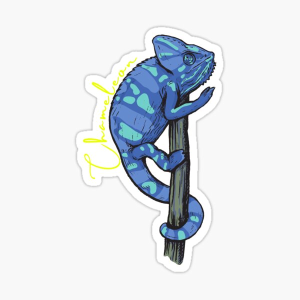 "Chameleon" Sticker for Sale by Malssa | Redbubble