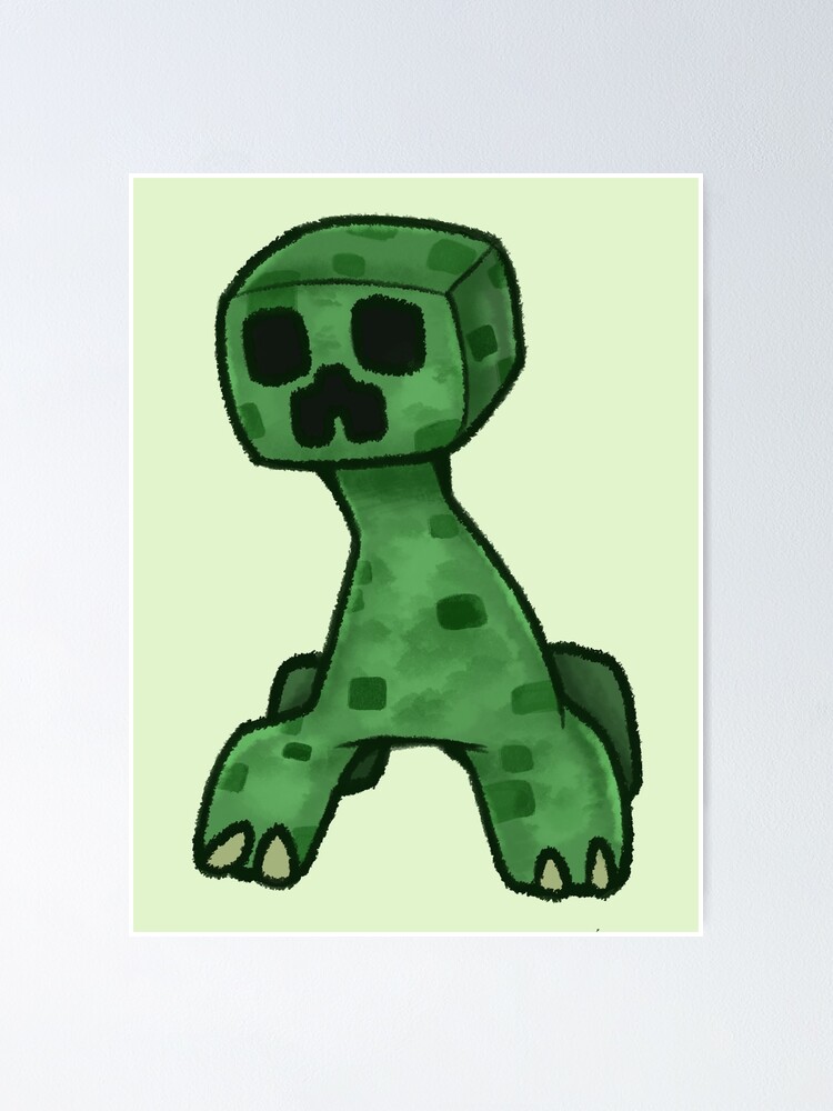 "Minecraft Creeper" Poster for Sale by Skyseeker-Art | Redbubble