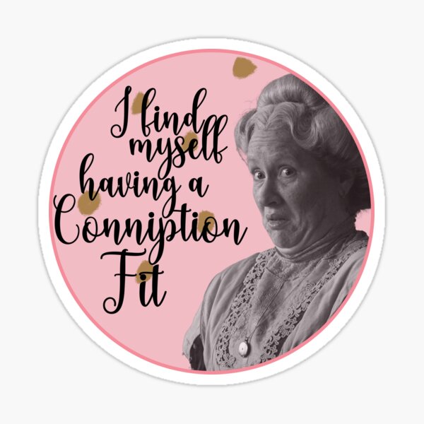 "Ghosts The Horror of the Conniption Fit of Lady Button" Sticker for ...