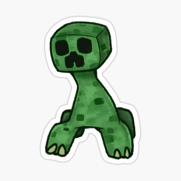 "Minecraft Creeper" Sticker for Sale by Skyseeker-Art | Redbubble
