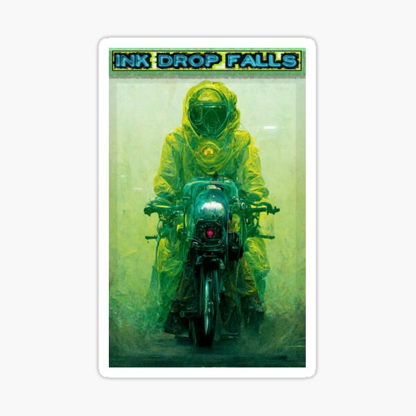 "Toxic Rider" Sticker for Sale by InkDropFalls | Redbubble