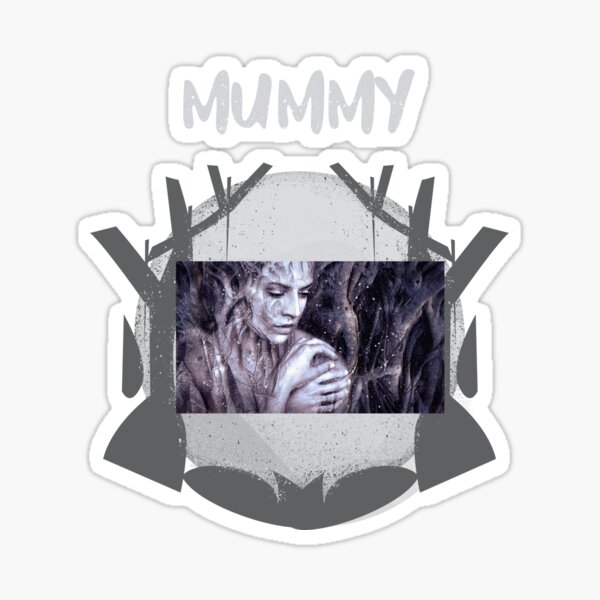 "Mummy Digital Art Halloween Design" Sticker for Sale by Allark | Redbubble