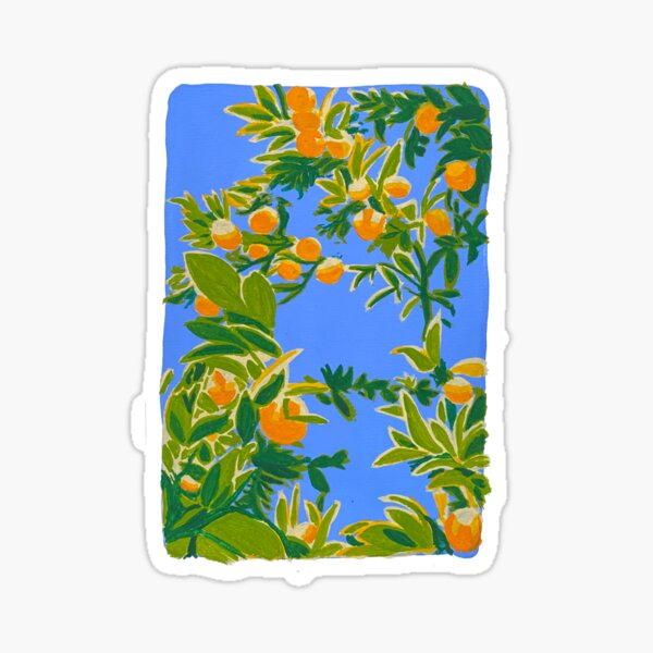 "Under the Orange Tree" Sticker for Sale by drfrankensara | Redbubble