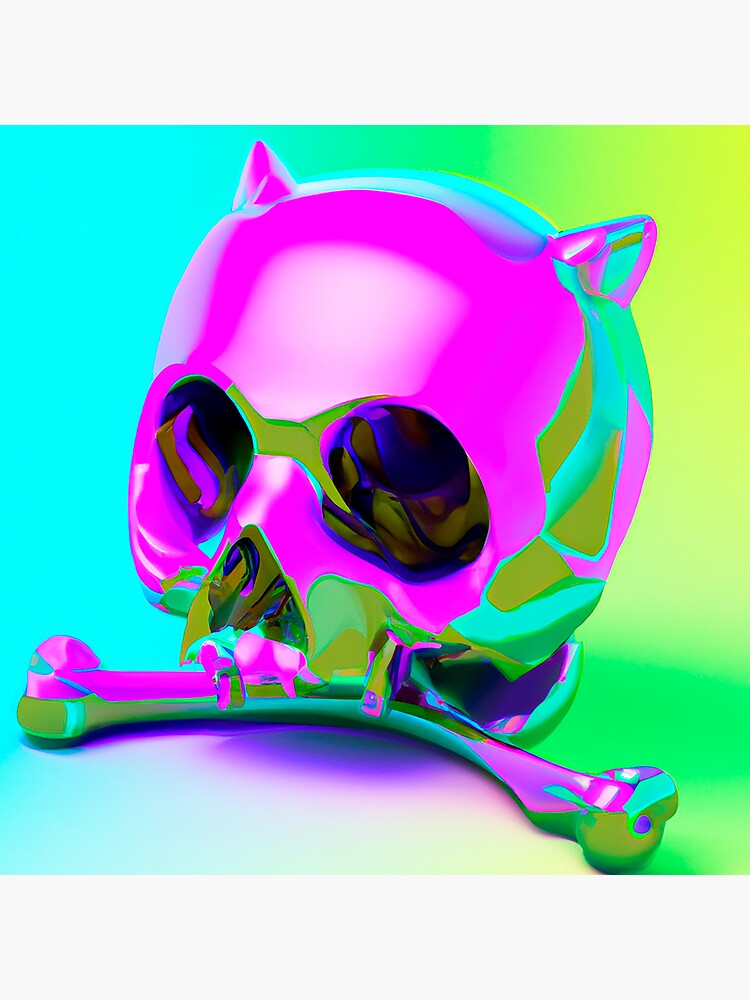 "Puppy skull" Sticker for Sale by imagincrazy | Redbubble