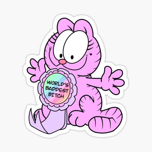 "Bad Bitch Nermal - Pastel Strawberry" Sticker for Sale by sarah1358 ...
