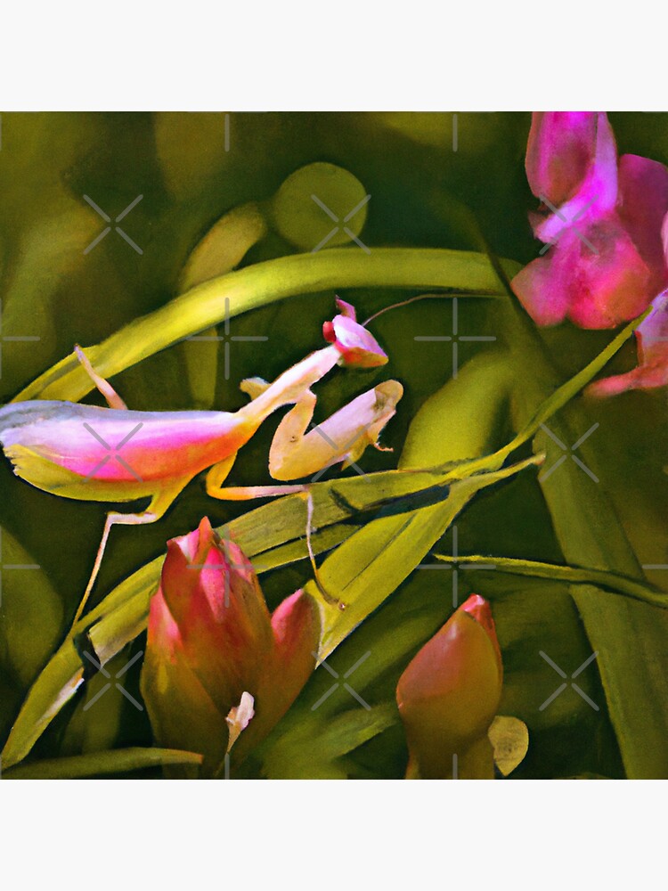 "Orchid Mantis" Sticker for Sale by Jakofallspaydes | Redbubble