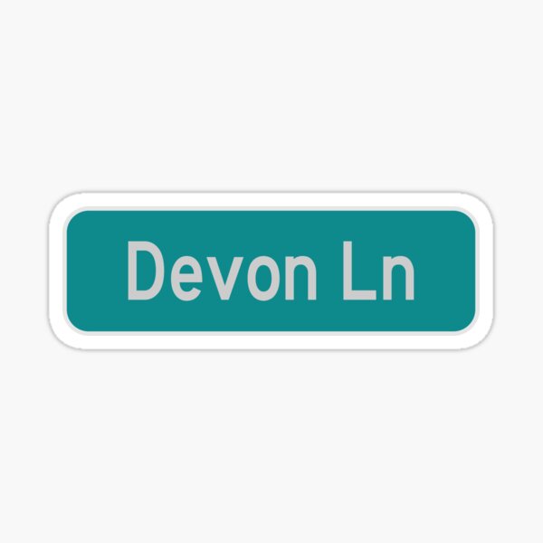 "devon lane" Sticker for Sale by oliviaep00 | Redbubble