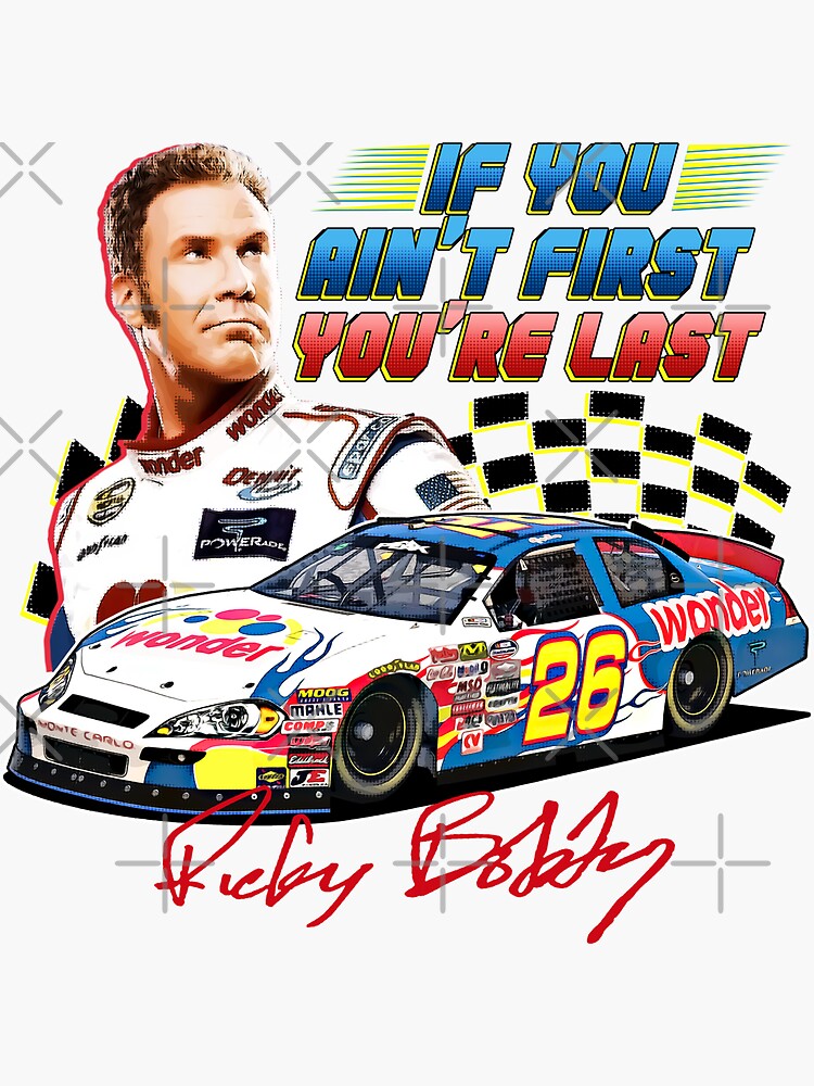 "Ricky Bobby 26 Nascar movie retro style" Sticker for Sale by heatshop ...