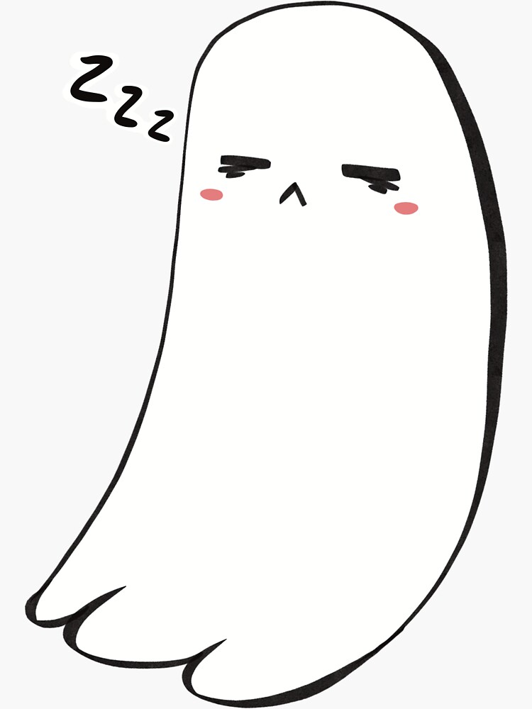 "Sleepy Ghost" Sticker for Sale by prince-of-harts | Redbubble