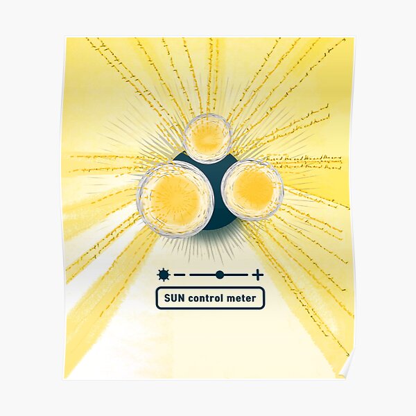 "objet_3_sun control meter" Poster for Sale by avril1296 | Redbubble