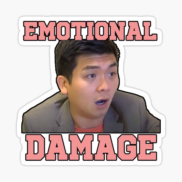 "emotional damage" Sticker for Sale by SPONKII | Redbubble