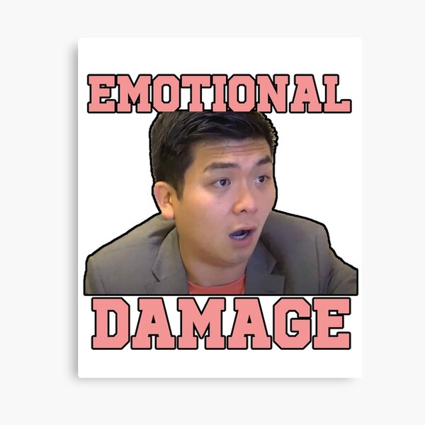"emotional damage meme" Canvas Print for Sale by SPONKII | Redbubble