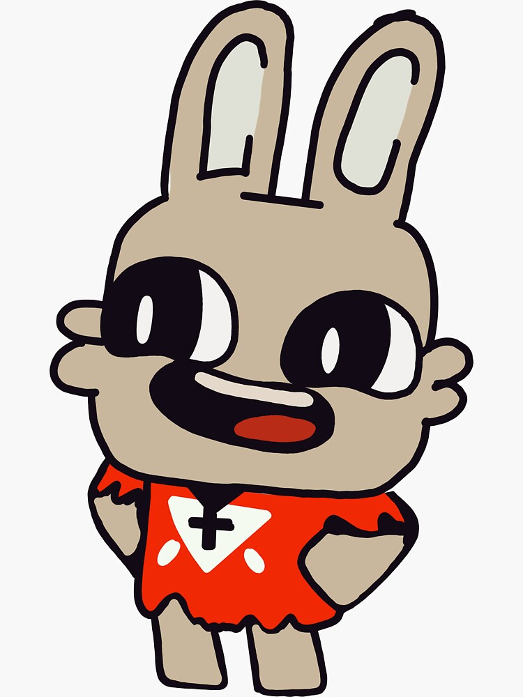 "Cult of the Lamb Rabbit Follower" Sticker for Sale by KoalaTee-Design ...