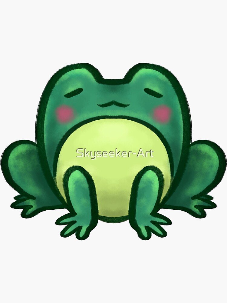 "Serene Frog" Sticker for Sale by Skyseeker-Art | Redbubble
