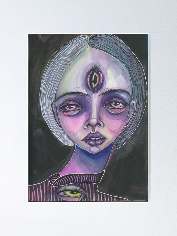 "3rd eye" Poster for Sale by Jenniberries | Redbubble